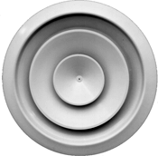 ROUND CEILING DIFFUSER - ADJUSTABLE FLUSH CONE - Stat Aire, Inc.