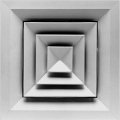 LOUVER FACE CEILING DIFFUSER, BEVEL FRAME, 2 WAY LONG - Stat Aire, Inc.