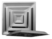 THREE CONE STEP DOWN DIFFUSER WITH R6 INSULATED BACK - Stat Aire, Inc.