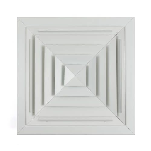 Louvered Face Diffuser - Adjustable - Flush Mount - Stat Aire, Inc.