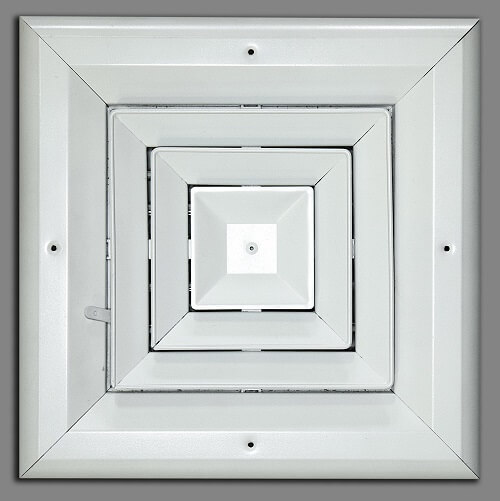 Square Louvered Diffuser - 4 Way - Stat Aire, Inc.