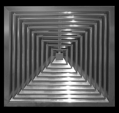 STAINLESS STEEL LOUVERED CEILING DIFFUSER - Stat Aire, Inc.